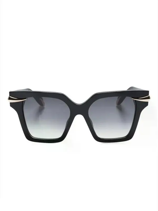 Roberto Cavalli Square-frame Gradient-lenses Sunglasses - Black