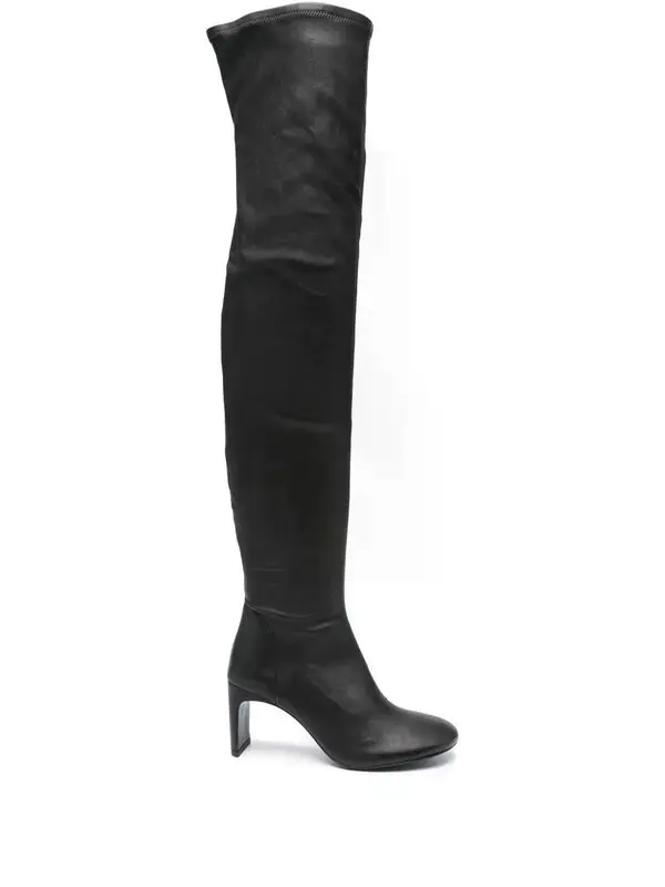 Patrizia Pepe 75mm Nappa Leather Thigh-high Boots
