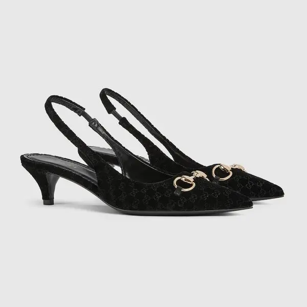 Gucci Slingback Pump With Horsebit Detail