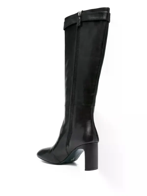 Patrizia Pepe 80mm Buckle-strap Leather Boots