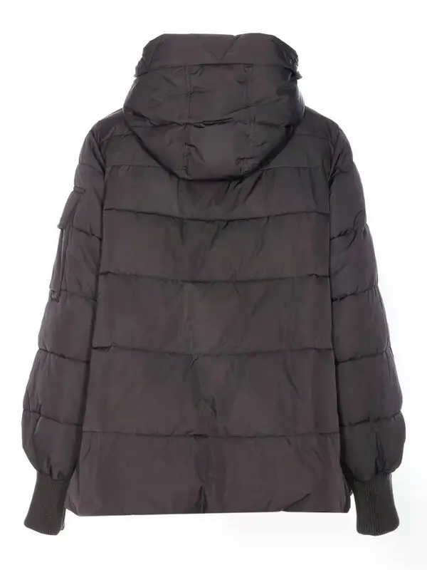 Pinko Hooded Puffer Jacket - Grey