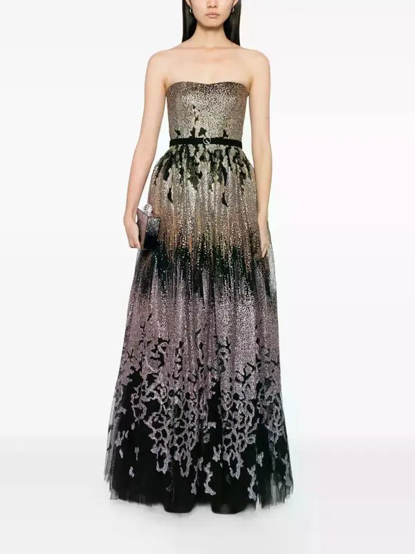 SAIID KOBEISY Crystal-embellished Gown