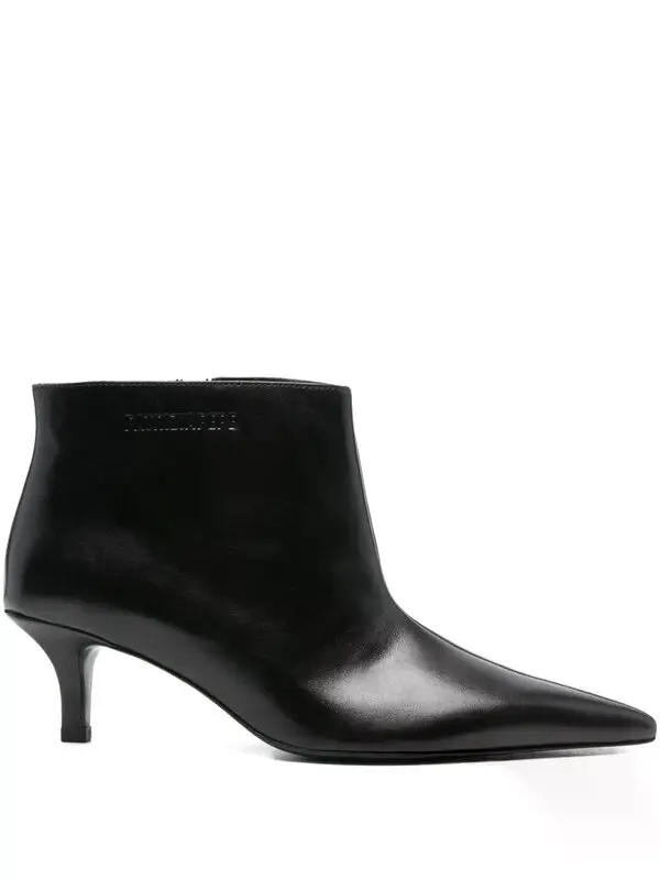 Patrizia Pepe 55mm Pointed-toe Leather Ankle Boots