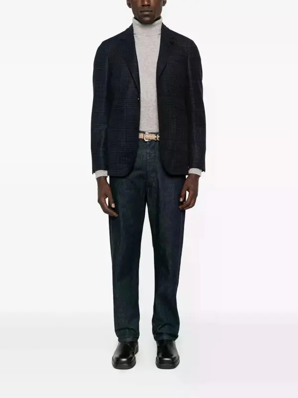 LARDINI Checked Two-button Blazer
