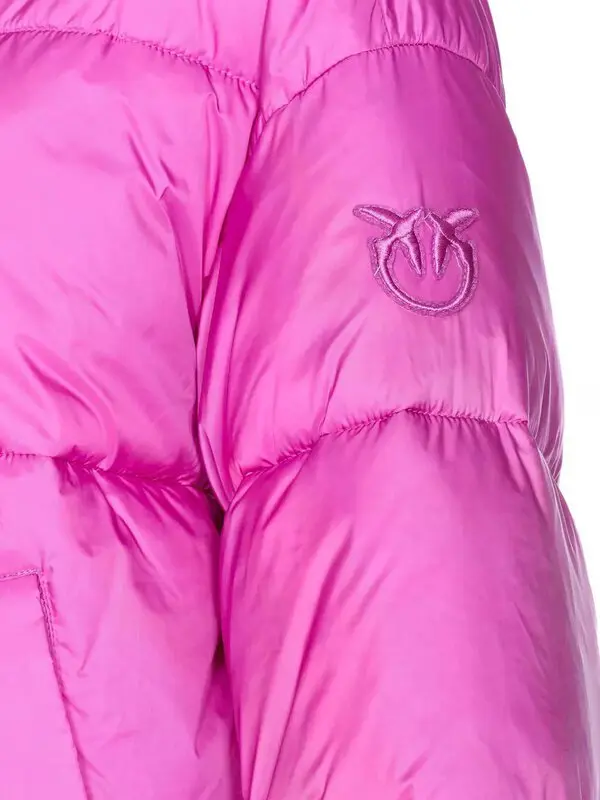 Pinko Hooded Puffer Jacket - Pink