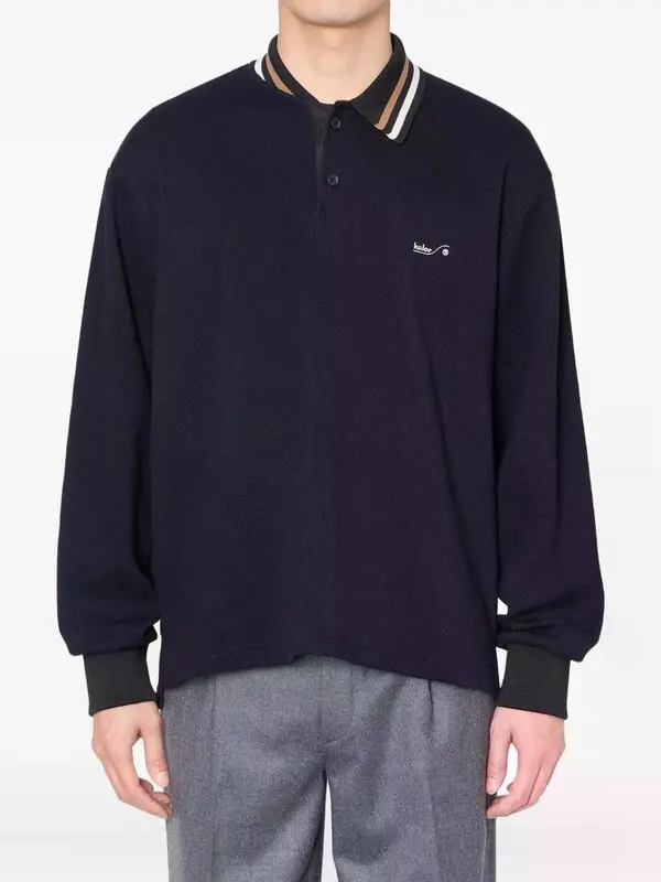 Kolor Long-sleeve Logo-embroidered Sweater