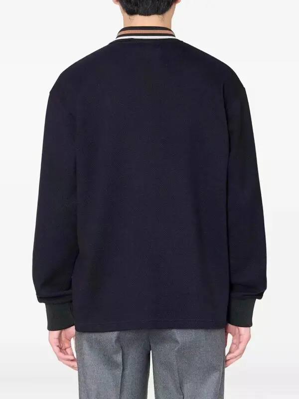 Kolor Long-sleeve Logo-embroidered Sweater