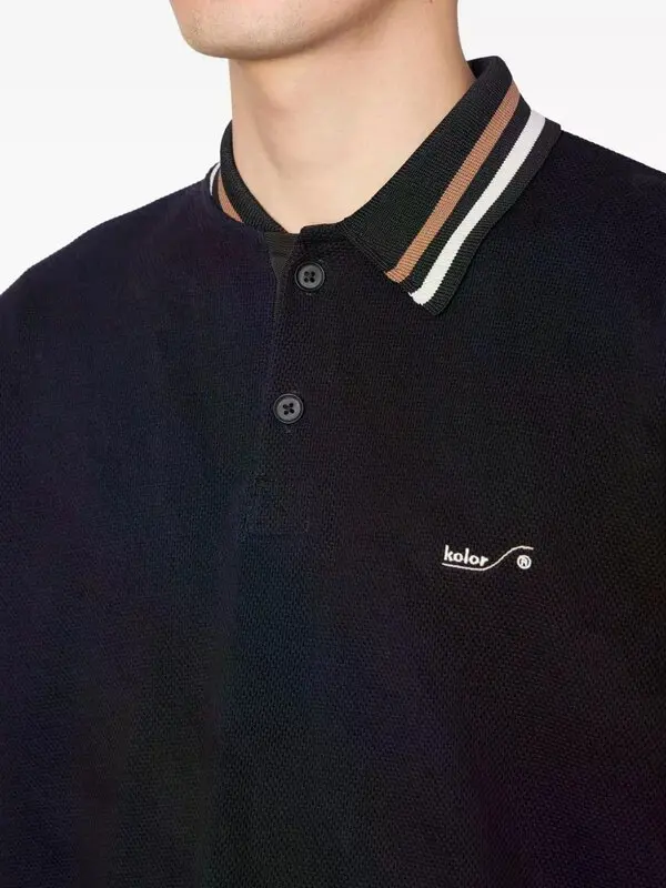 Kolor Long-sleeve Logo-embroidered Sweater