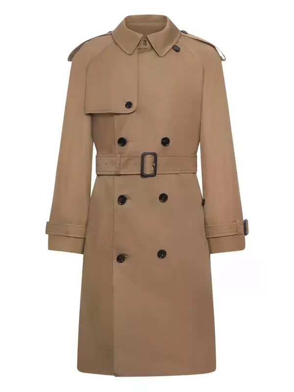 Burberry Long Gabardine Chestwood Trench Coat
