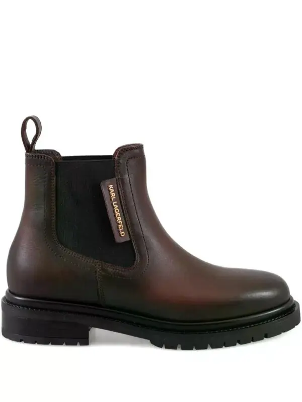 Karl Lagerfeld Leather Chelsea Boots