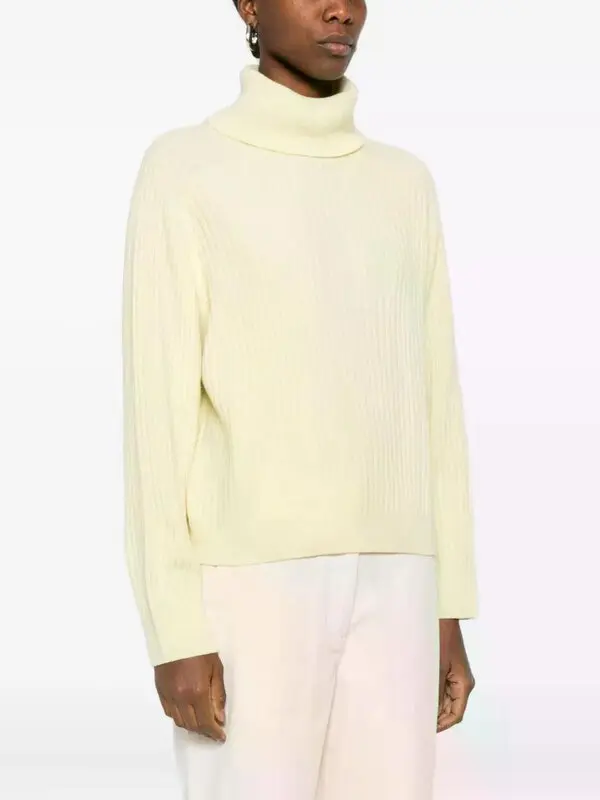 Marc O'polo Ribbed Turtleneck Sweater - Yellow