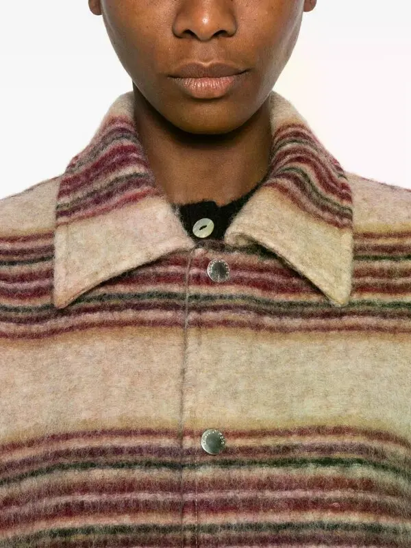 Marc O'polo Striped Wool-blend Shacket