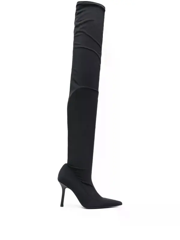 Patrizia Pepe 85mm Stretch Heeled Boots