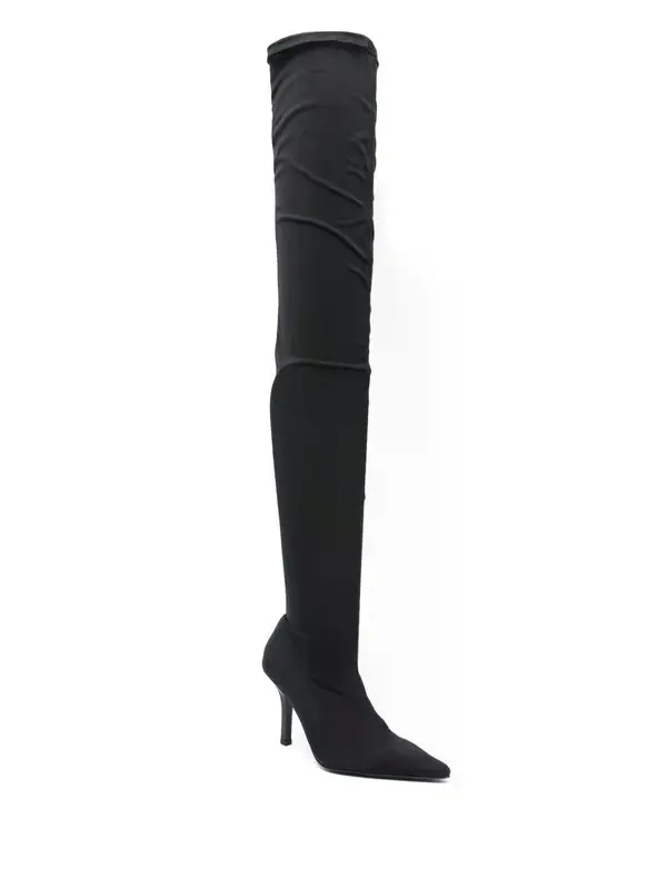 Patrizia Pepe 85mm Stretch Heeled Boots