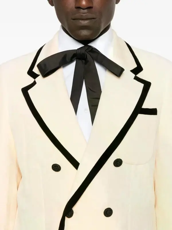 Valentino Garavani Double-breasted Embroidered Blazer