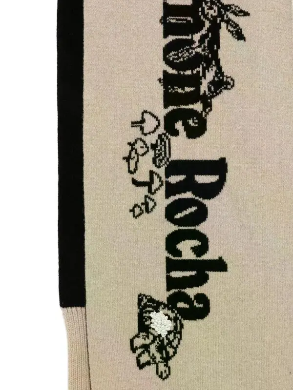Simone Rocha Logo-printed Scarf - Brown