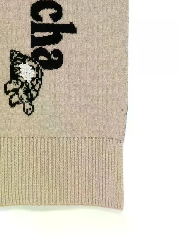 Simone Rocha Logo-printed Scarf - Brown