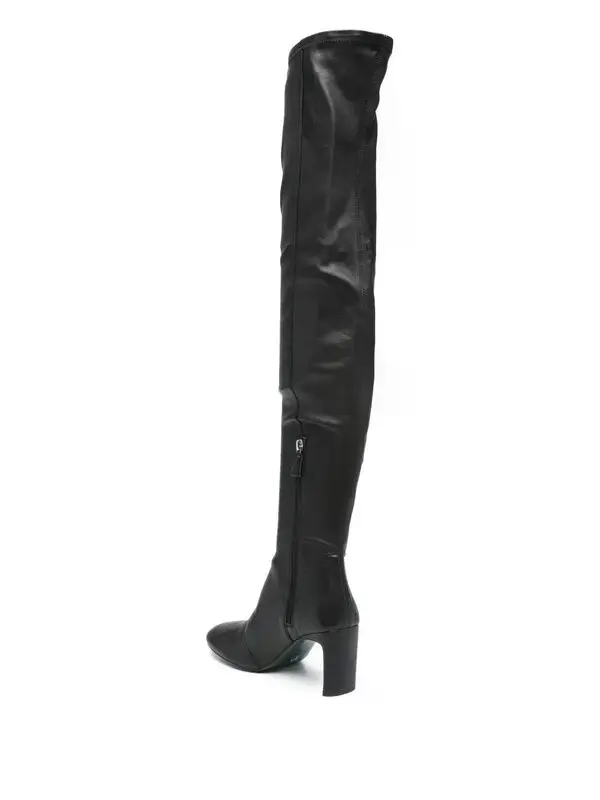 Patrizia Pepe 75mm Nappa Leather Thigh-high Boots