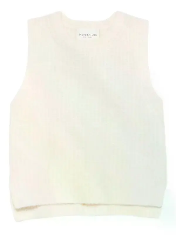 Marc O'polo Ribbed Knit Vest - Neutrals