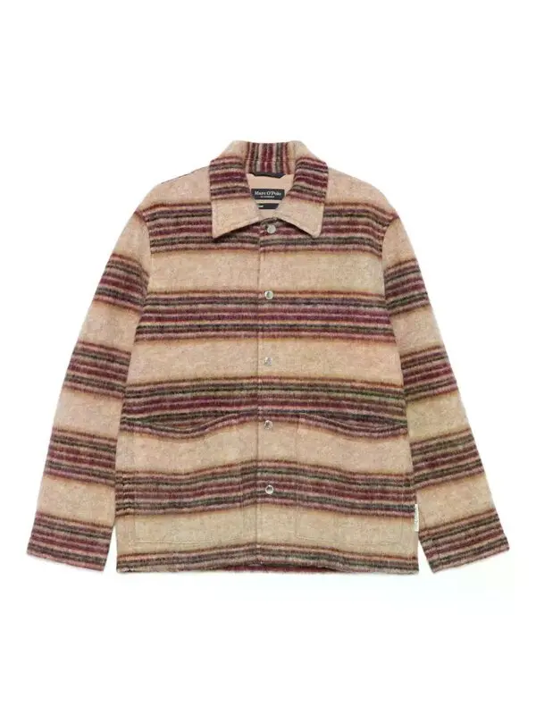 Marc O'polo Striped Shirt Jacket