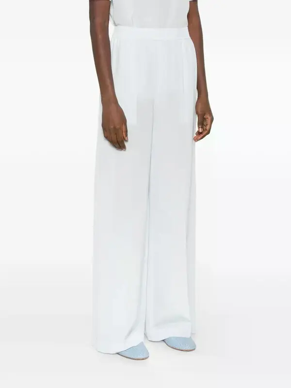JOSEPH Pleated Wide-leg Trousers - Blue