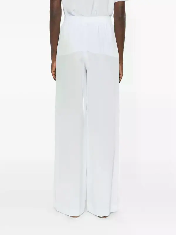 JOSEPH Pleated Wide-leg Trousers - Blue