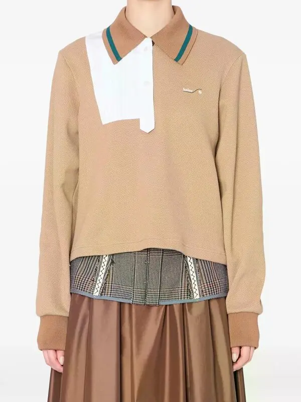 Kolor Pleated-panel Waffle Top