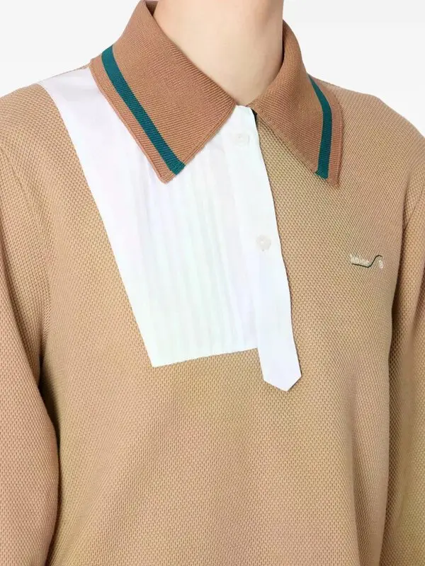 Kolor Pleated-panel Waffle Top