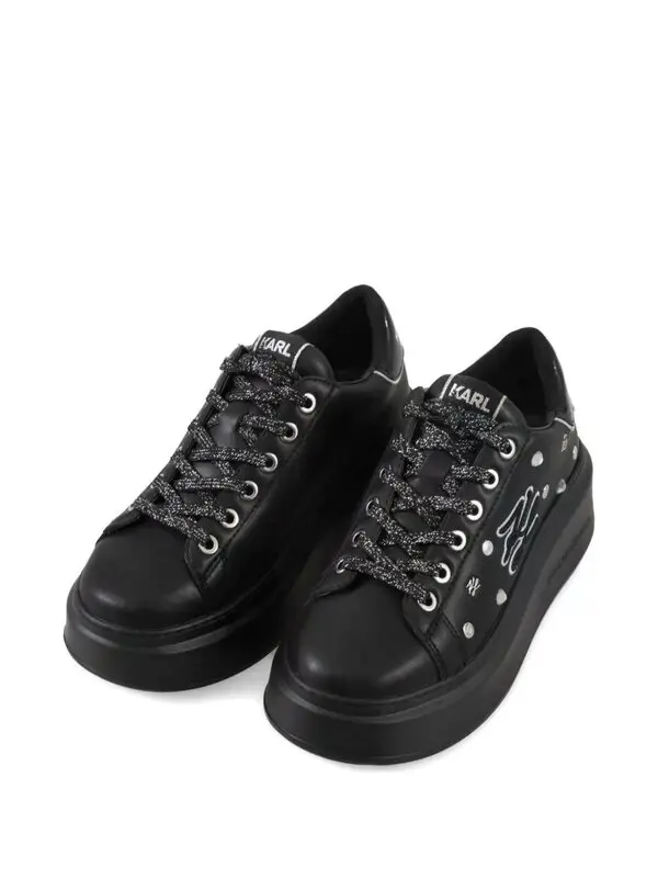 Karl Lagerfeld Platform Studded Sneakers