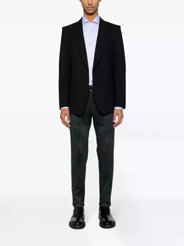 Incotex Houndstooth-pattern Tailored Trousers - Blue