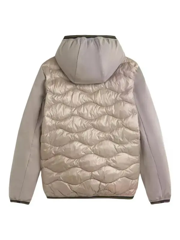 BLAUER. Quilted Hooded Jacket - Neutrals