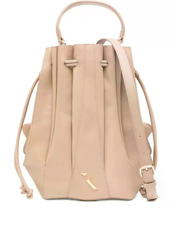 SAIID KOBEISY Leather Bucket Bag
