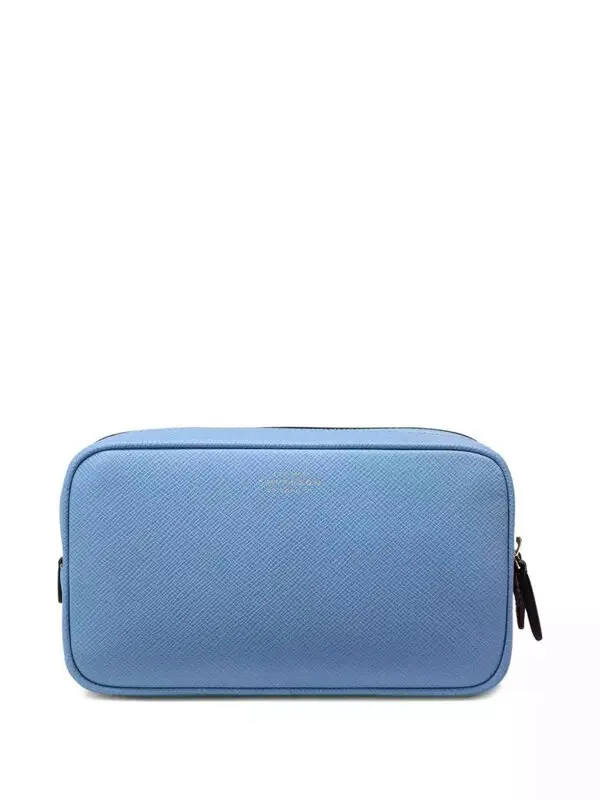 Smythson Panama Double Zip Wash Bag