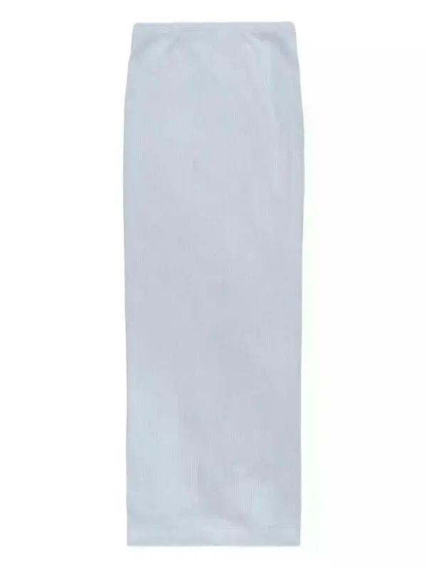 Eterne Emma Ribbed Maxi Skirt - Blue