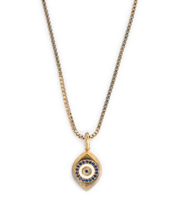 Tateossian Evil Eye Pendant Necklace - Gold