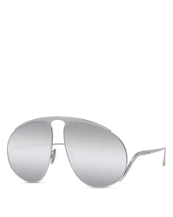 Loewe Signature Pilot Sunglasses - Palladium/silver Mirror