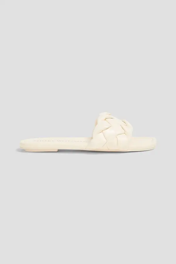 STUART WEITZMAN Braida Leather Slides