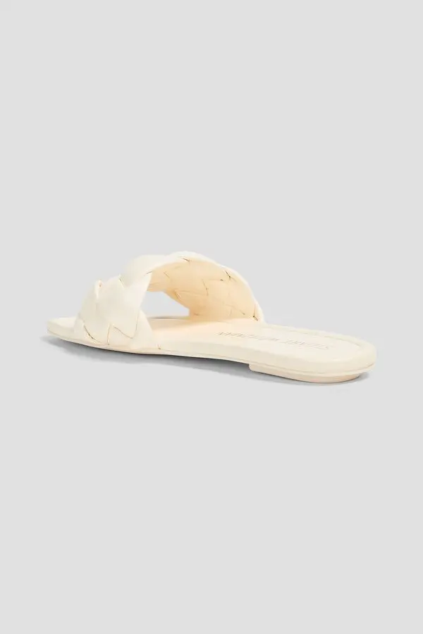 STUART WEITZMAN Braida Leather Slides