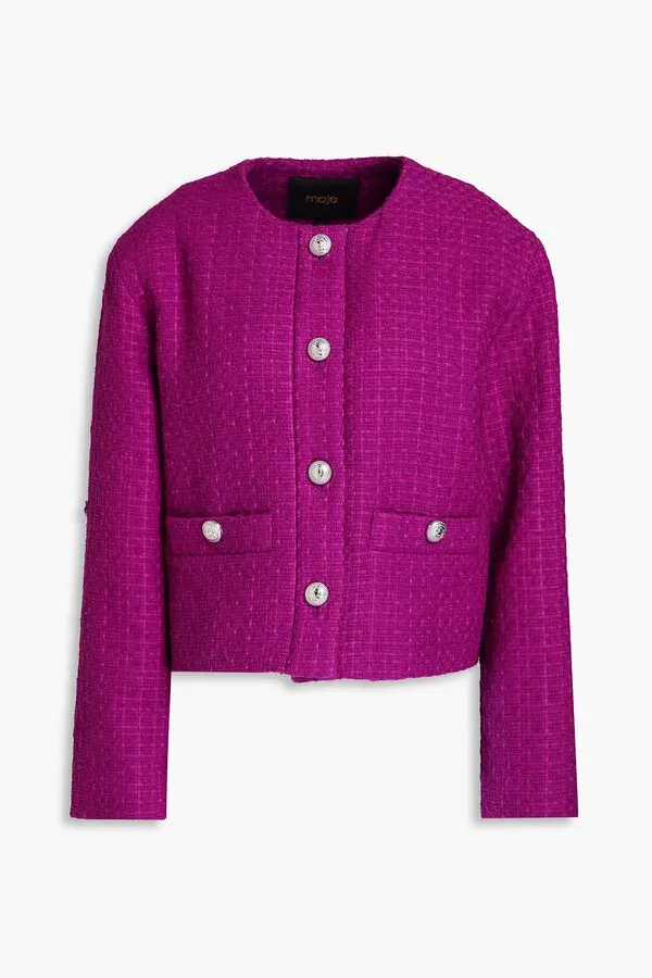 Maje Cotton-blend Tweed Jacket