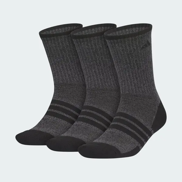 Adidas Cushioned Crew Socks 3 Pack - Black / Onix