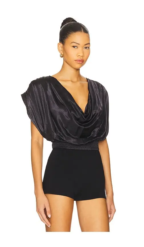 Free People X Cowl Cape Top - Black