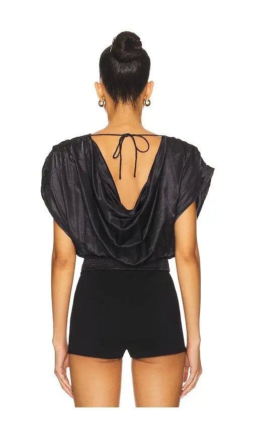 Free People X Cowl Cape Top - Black
