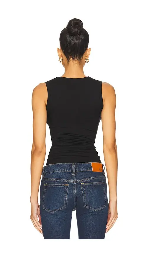 Eterne Sleeveless Crewneck Soft Jersey Top