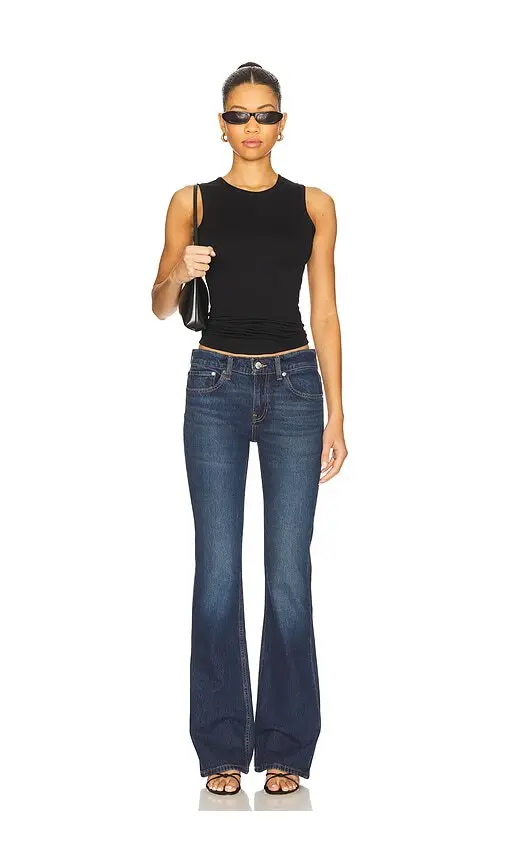 Eterne Sleeveless Crewneck Soft Jersey Top