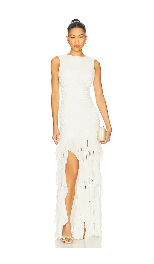 PatBO Gavea Mesh Maxi Dress