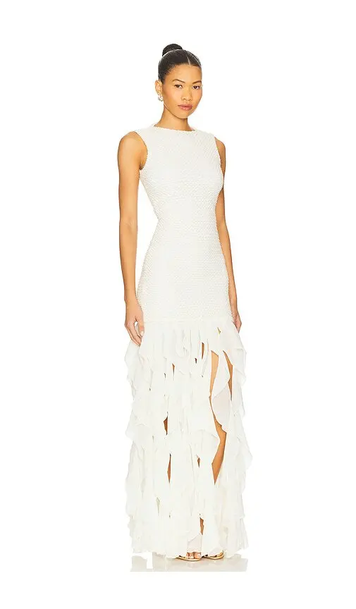 PatBO Gavea Mesh Maxi Dress