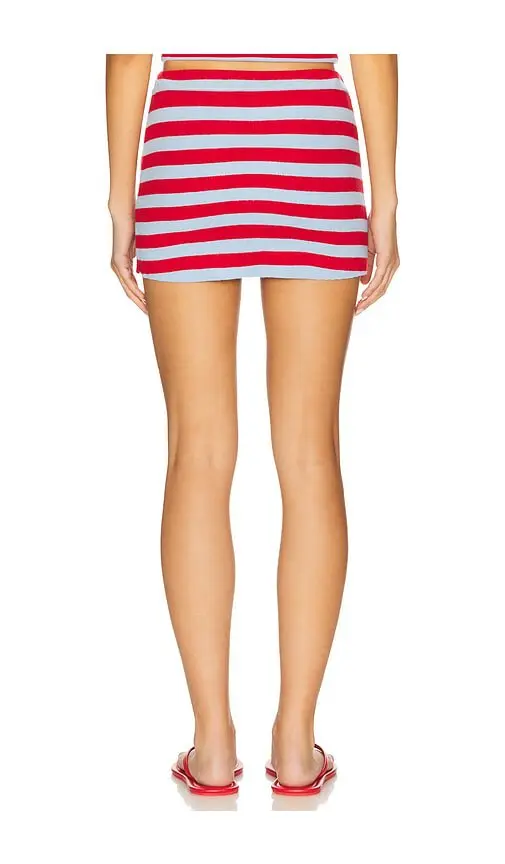 Frankies Bikinis Marialla Cloud Knit Skort - Blue Raspberry