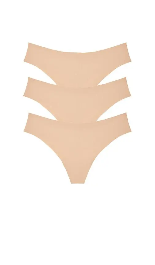 Commando 3 Pack Butter Thong - Beige
