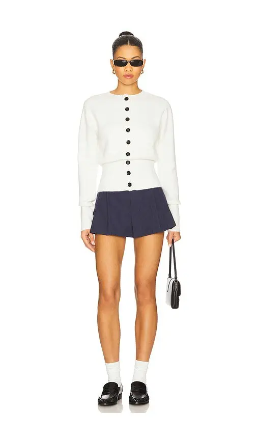 ALL THE WAYS Brittany Button Up Sweater - Ivory