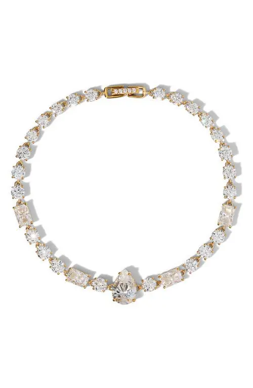 Nadri Everleigh Cubic Zirconia Line Bracelet - Gold